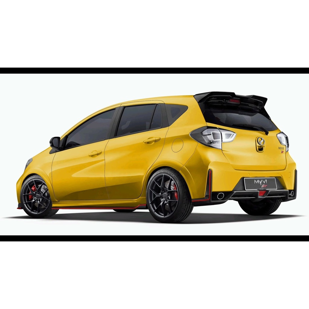 PERODUA MYVI 2022 GT STYLE FULL SET FULLSET SKIRTING (FRONT BUMPER,REAR ...