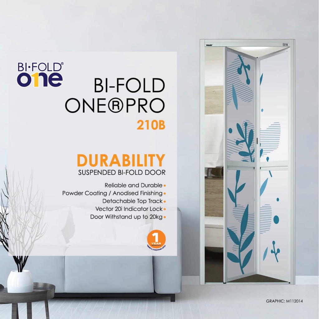 (PRE-ORDER) VITALLY BI-FOLD ALUMINIUM DOOR ONE PRO PINTU TANDAS LIPAT ...