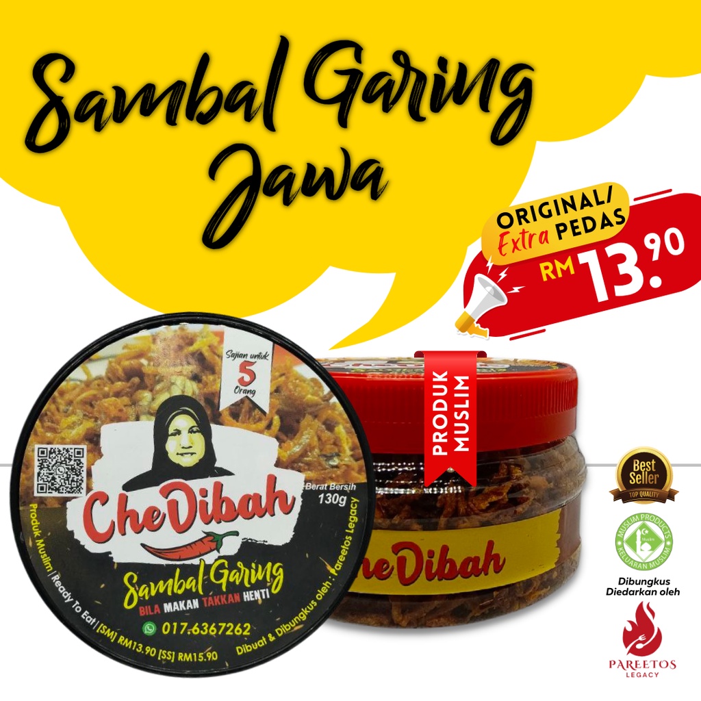 Sambal Garing Jawa Che' Dibah | Shopee Malaysia