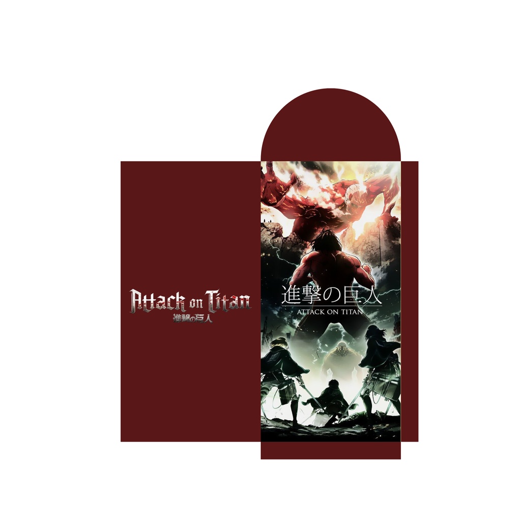 Sampul Raya / Angpao Anime Attack On Titan | Shopee Malaysia