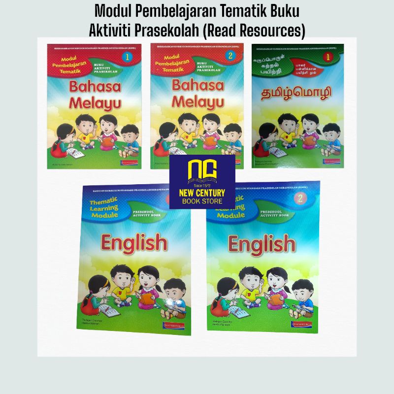 Modul Pembelajaran Tematik Buku Aktiviti Prasekolah (BM, English, Tamil ...