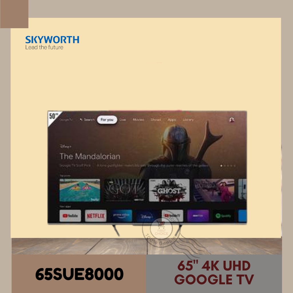SKYWORTH 65SUE8000 65" QLED 4K UHD TV SMART TV ANDROID TV | Shopee Malaysia