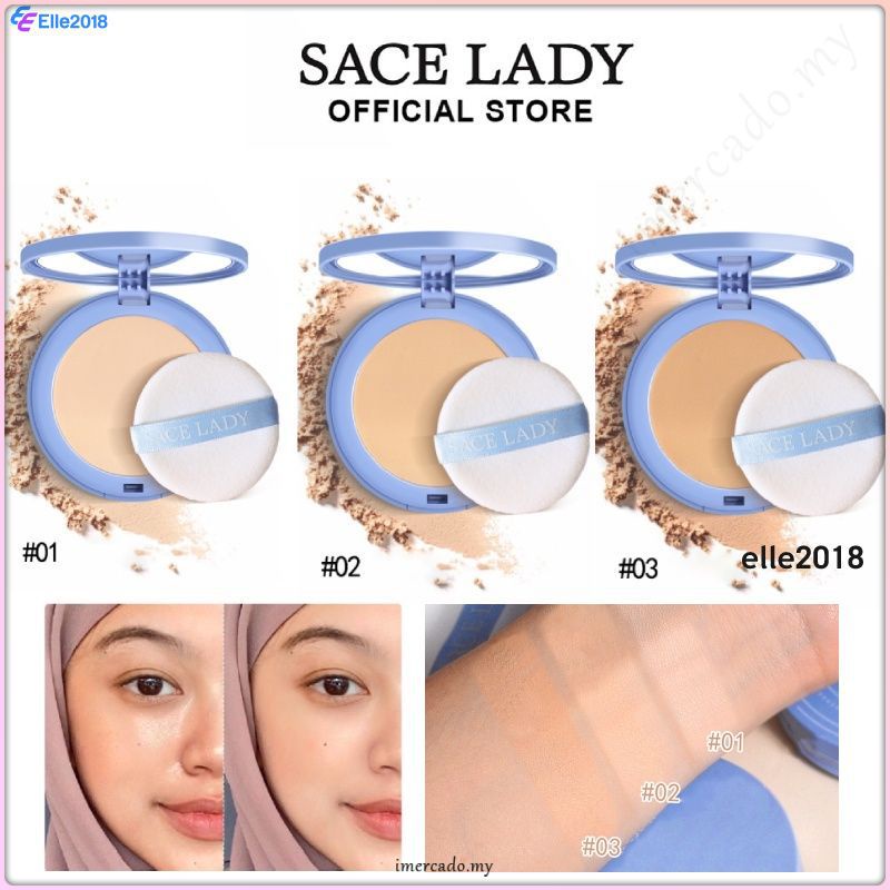 Sace Ladysace Lady Oil-control Compact Powder Long Lasting Matte ...