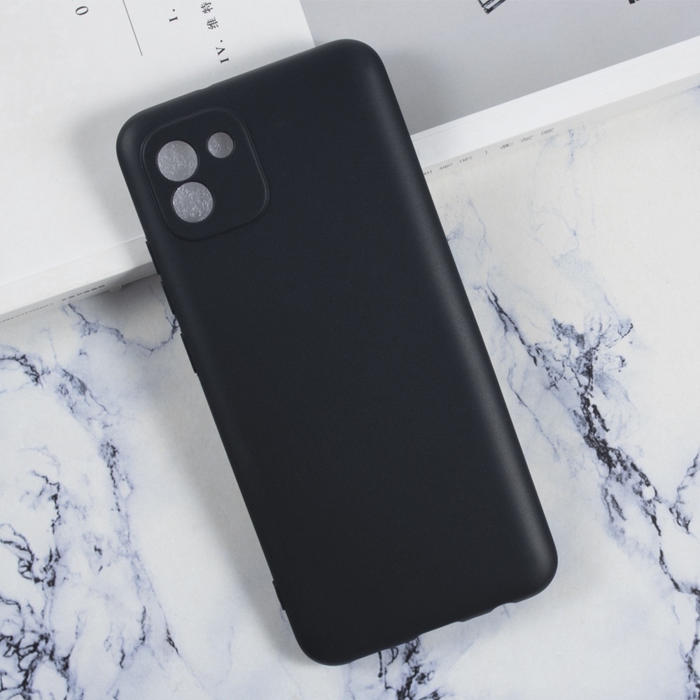 For Samsung Galaxy A03 A035F TPU Soft Silicone Black Frosted Matte ...