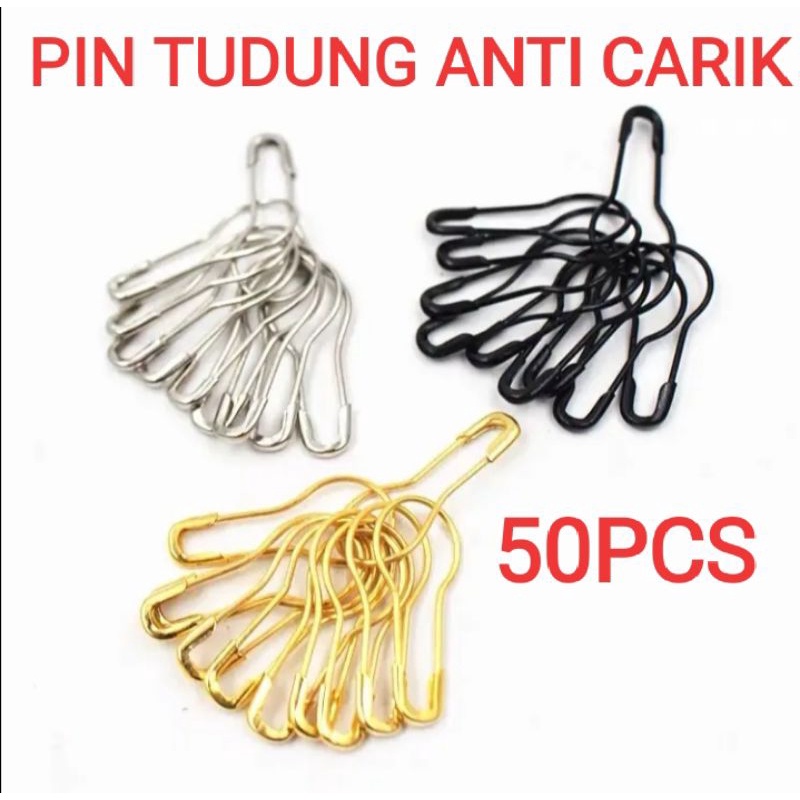 PIN TUDUNG VIRAL ANTI SANGKUT / CARIK / BROOCHES | Shopee Malaysia