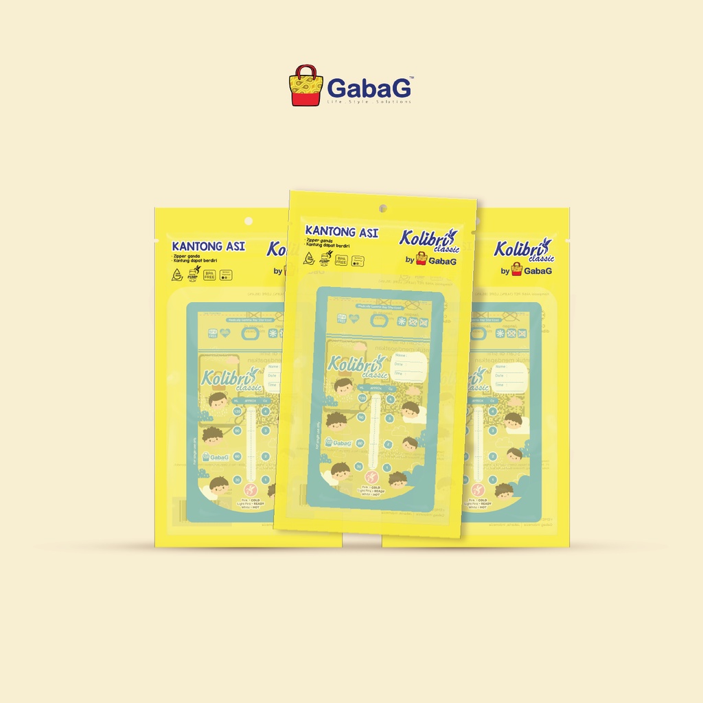 Bundling 3 Pack Gabag Breast Milk Bags - Hummingbird Classic 120 ml ...