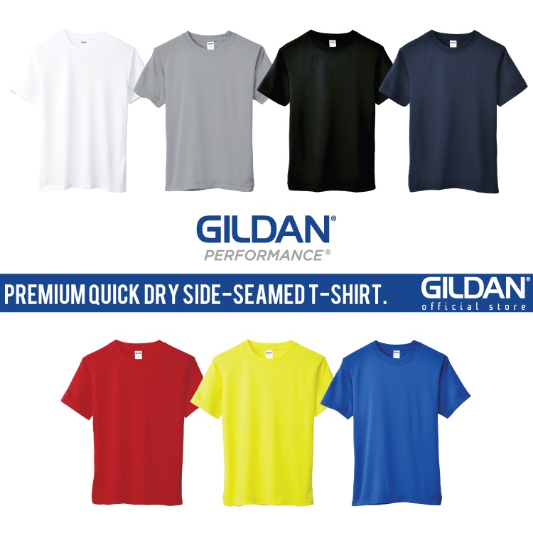 GILDAN Performance Adult Inner Mesh Fabric T-Shirt 4BI00 Unisex Adult ...