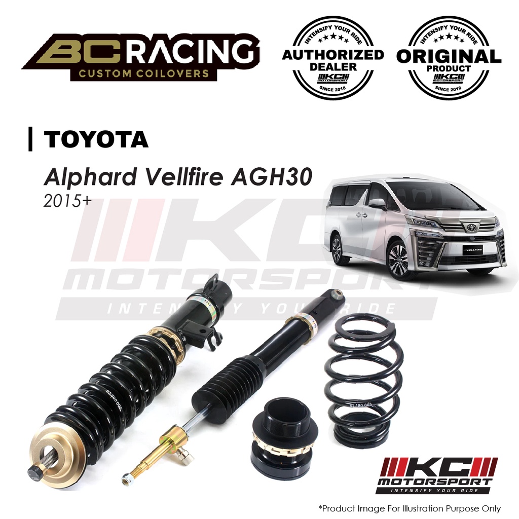 Toyota Alphard Vellfire AGH30 GGH30 2015+ - BC RACING BR RN Fully Adjustable Suspension ...