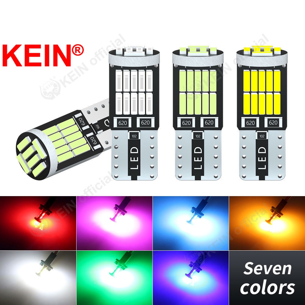 KEIN 2PCS T10 Led Bulb W5W 194 168 501 Dome Light Peanut Bulb Car Interior Indicator Signal Dome ...