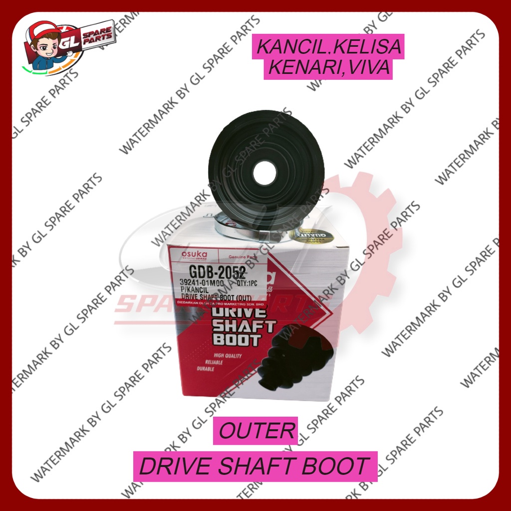 DRIVE SHAFT BOOT COVER (OUT) P/KANCIL KELISA KENARI VIVA (GOOD QUALITY ...