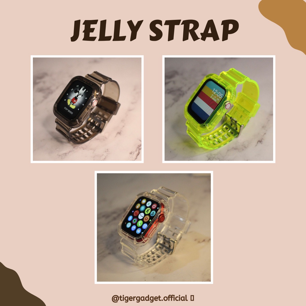 [READY STOCK] JELLY STRAP for Smartwatch 44MM/45MM 3 WARNA PILIHAN ...