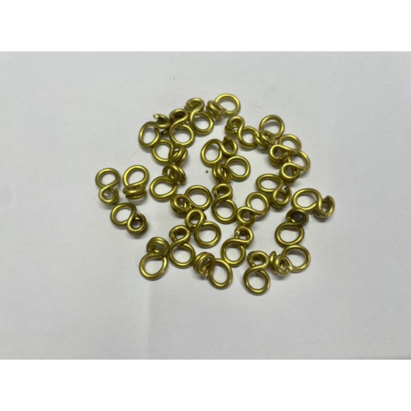 RING 8 RACIK AYAM HUTAN JENIS DOUBLE TEMBAGA KERAS KUNING ORIGINAL SAIZ ...