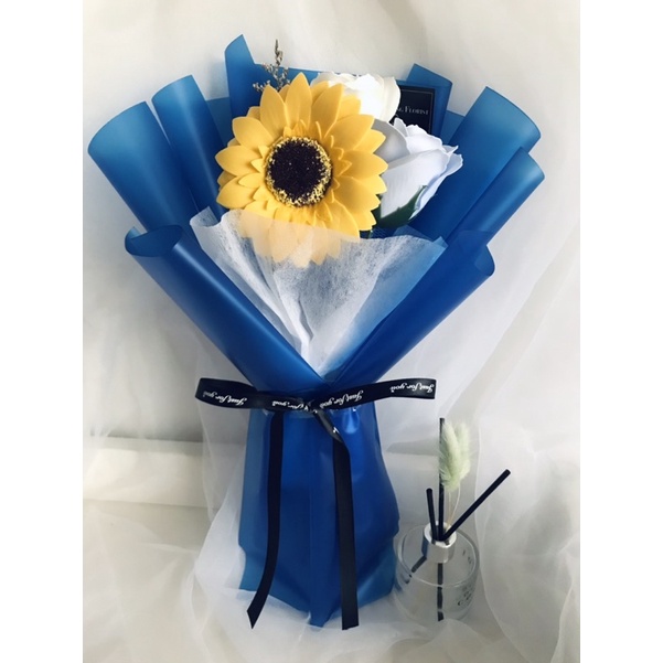 Sunflower Bouquet / Bunga Convo / Graduation Bouquet / Flower Bouquet ...