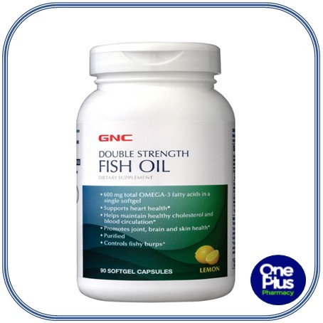 GNC Double Strength Fish Oil Lemon (90 Caps) | Shopee Malaysia