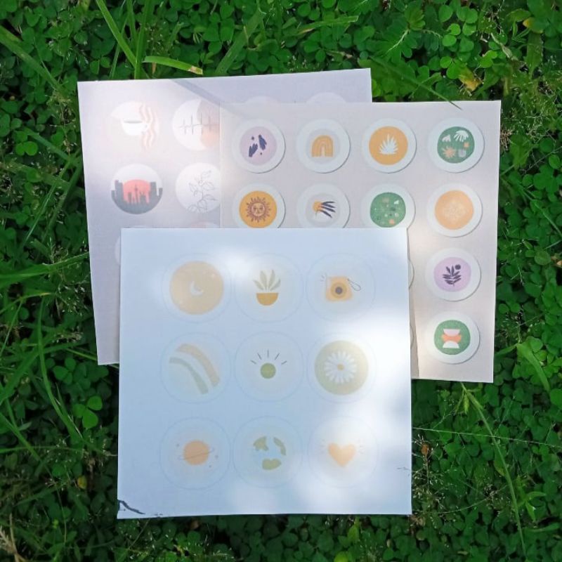 06 Cute Aesthetic Stickers 1 Set | Shopee Malaysia