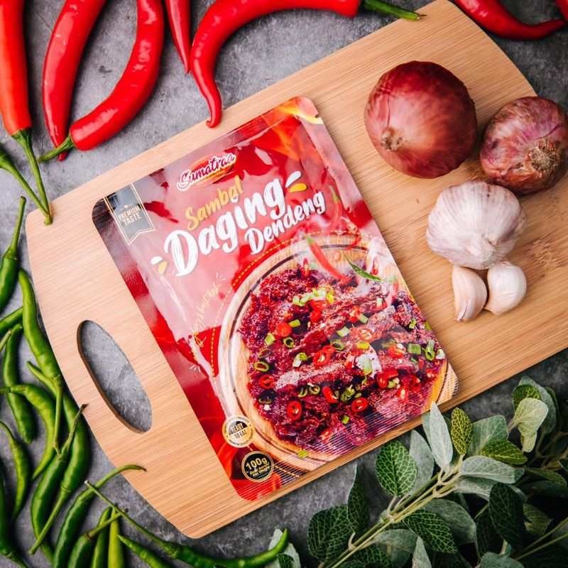 [Rm9 Only] Sambal Daging Dendeng Sumatraa / Sambal Paru Dendeng 100gram ...