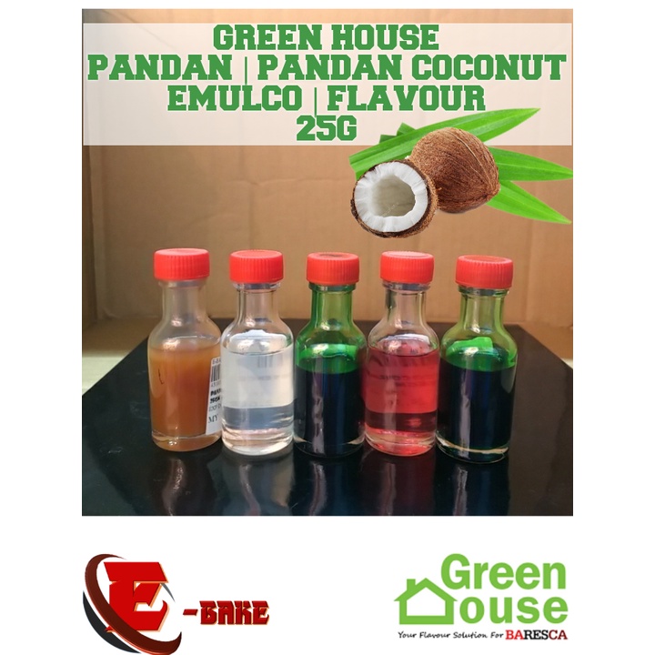 25G REPACK GREEN HOUSE BRAND | PANDAN CLEAR|PANDAN ESSNCE| P.COCONUT ...