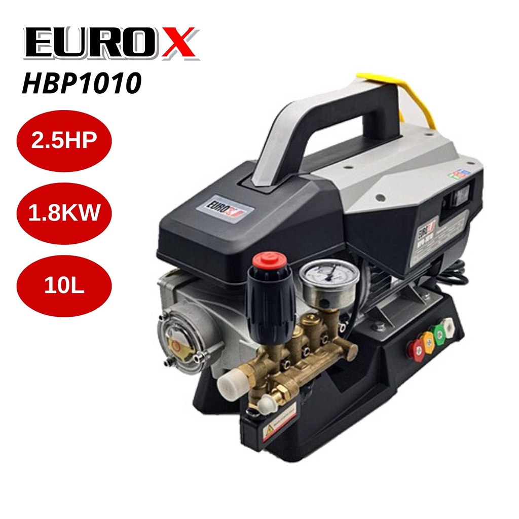 EUROX HBP1010 HBP1012 Electric Cold Water High Pressure Washer Heavy Duty 100bar | Shopee Malaysia