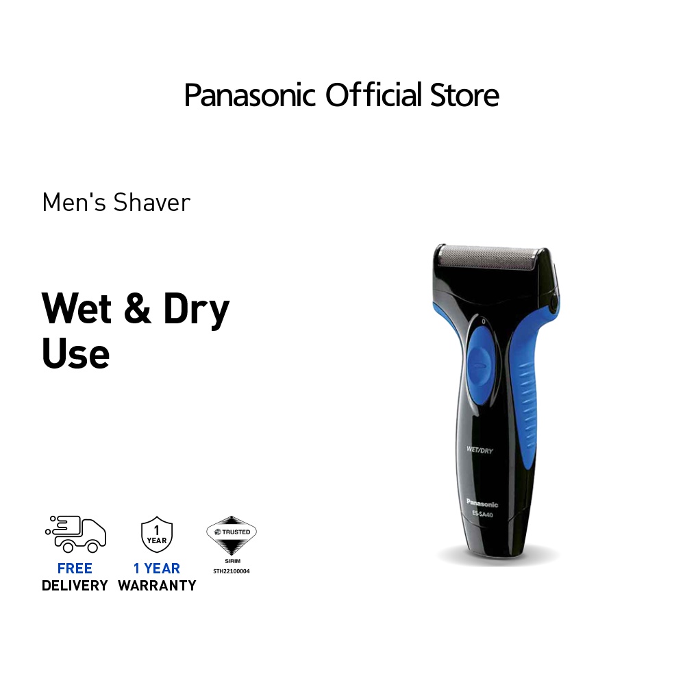 Panasonic ES-SA40 SHAVER RECHARGEABLE ELECTRIC ES-SA40-K453 Wet/Dry ...