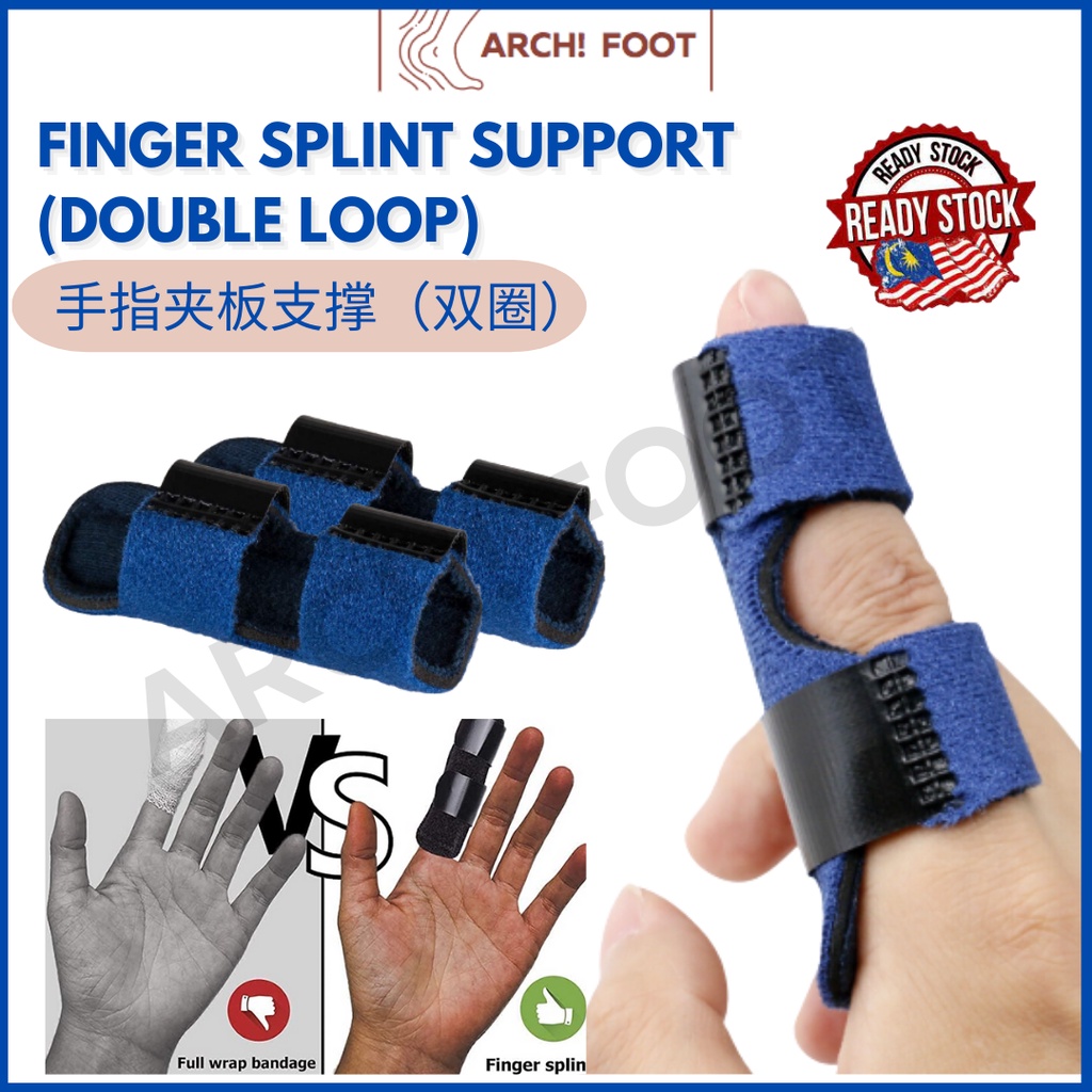 [DOUBLE LOOP] Finger Splint Support Breathable Trigger Finger Splint ...