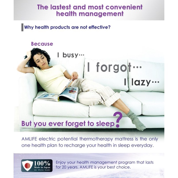 Home Bed Amlife Mattress Electric Potential Therapy | Shopee Malaysia