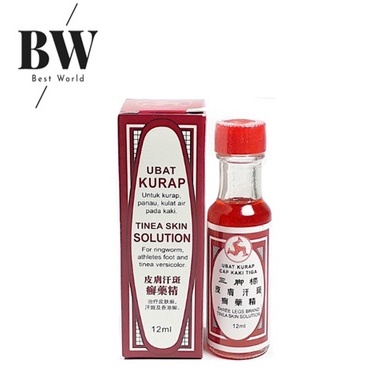 UBAT KURAP CAP KAKI TIGA / THREE LEGS TINEA SKIN SOLUTION 12ML | Shopee ...
