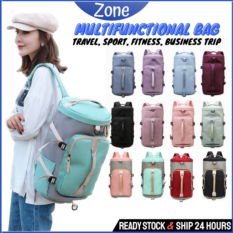 B134 Z-One 3 Ways Carry Duffel Backpack Water Resistant Wet Pocket ...