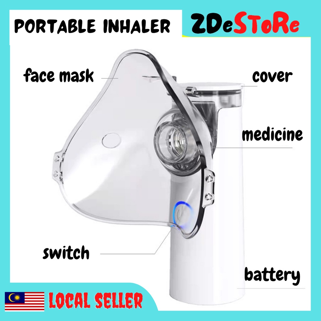 ZDeSToRe Ultrasonic Nebulizer Machine Portable Steam Ventoline Inhaler ...