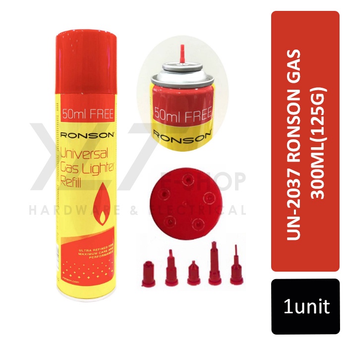 UN-2037 Ronson Universal Gas Refill 300ml(125G) | Shopee Malaysia