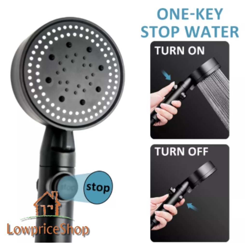 JERRY888 High Pressure Five-speed Shower Multifunctional ShowerHead ...