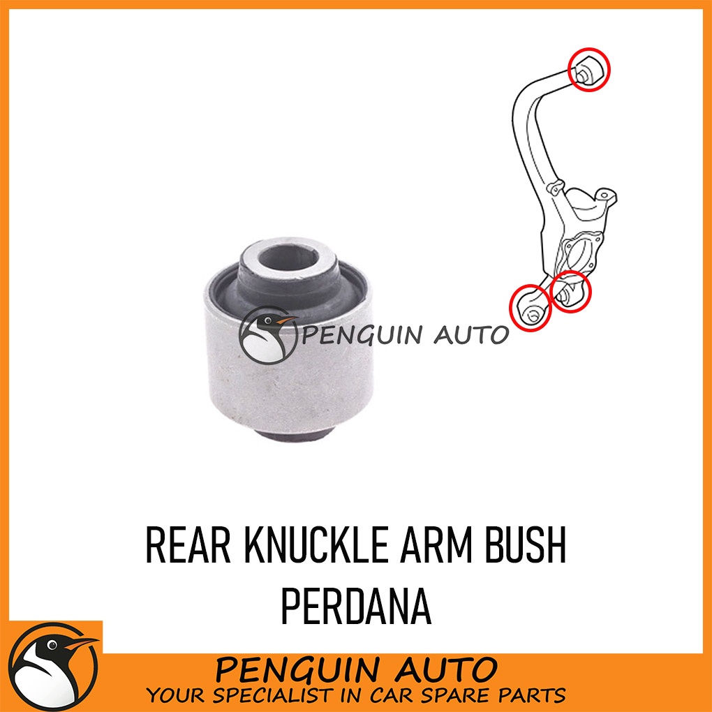 PROTON PERDANA SEI E55 / V6 E54 REAR SUSPENSION KNUCKLE ARM BUSH ...