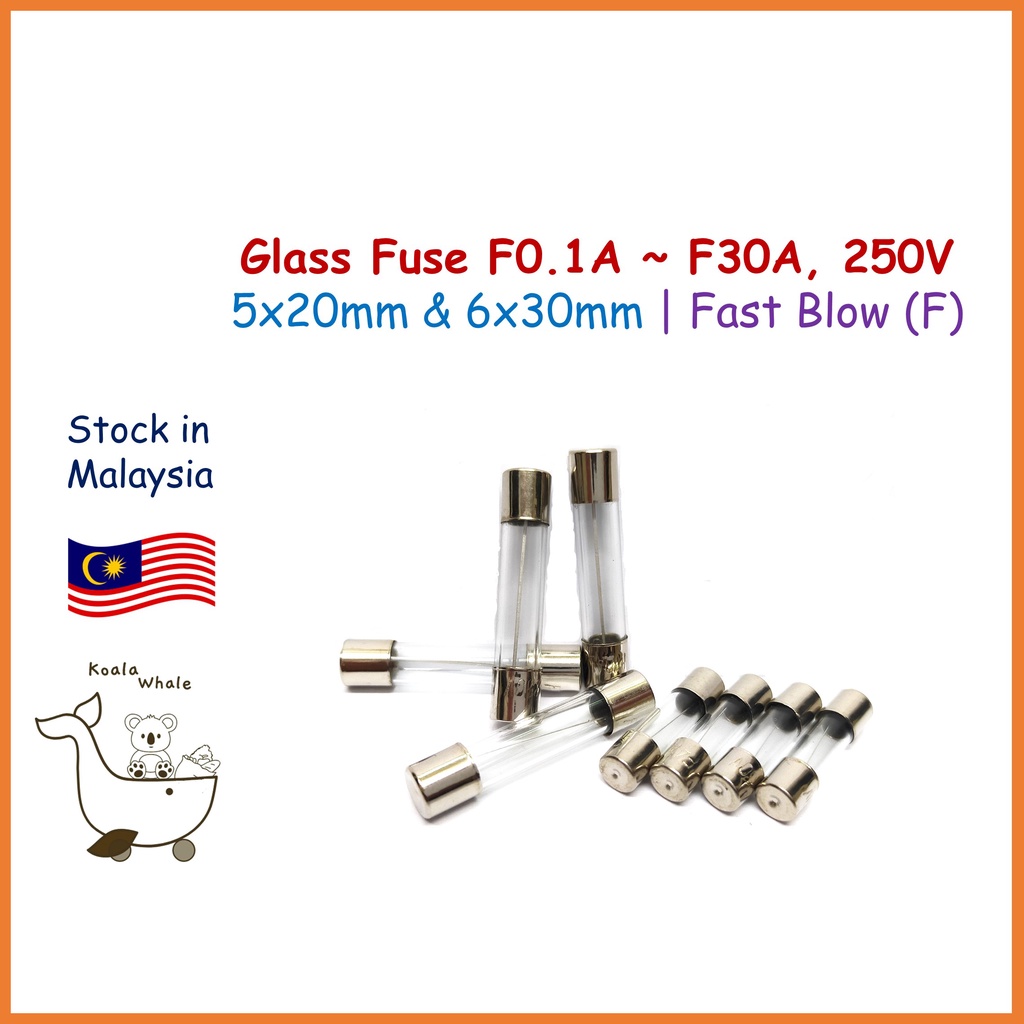 Glass Fuse Fius Kaca 0.1A 0.2A 0.25A 0.3A 0.5A 0.75A 1A 1.5A 2A 3A 3 ...