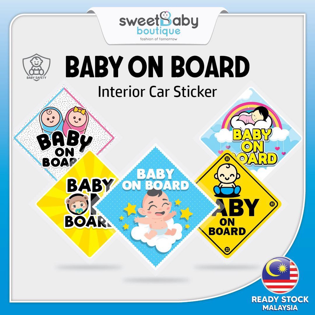 Baby on Board Car Sticker Baby Car Sticker Safety Kids Child in Car ...