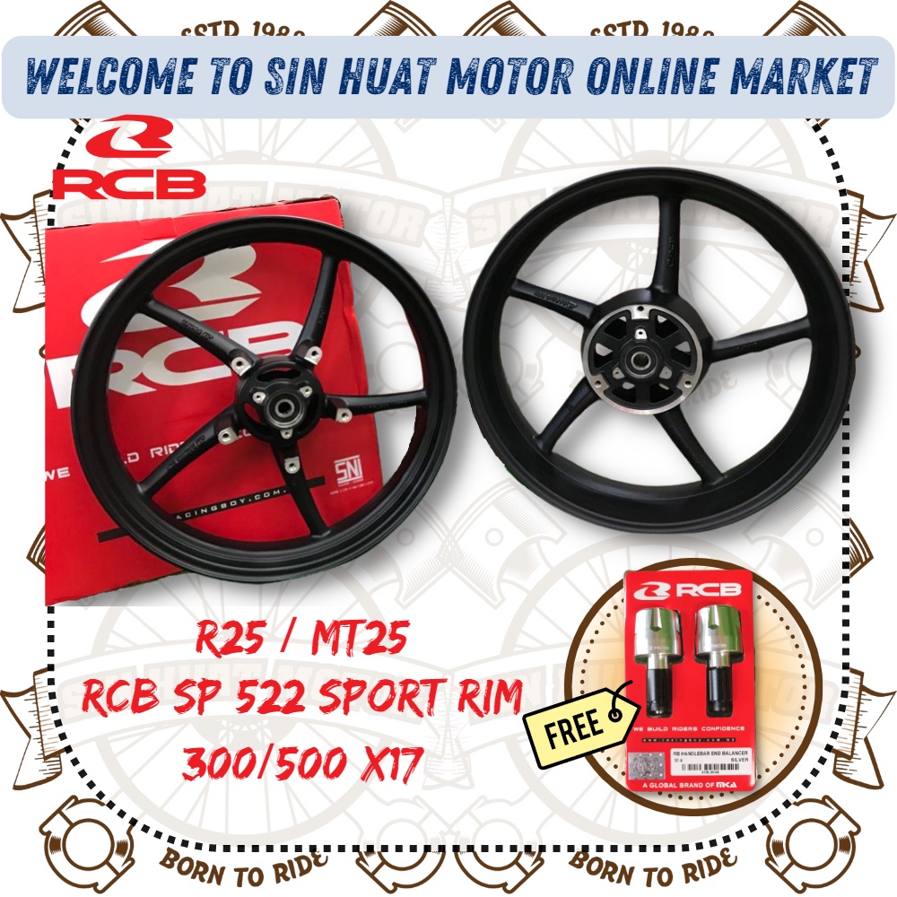 FREE RCB HANDLEBAR END BALANCER M4 R25 / MT25 RCB RACING BOY SP522 SP ...