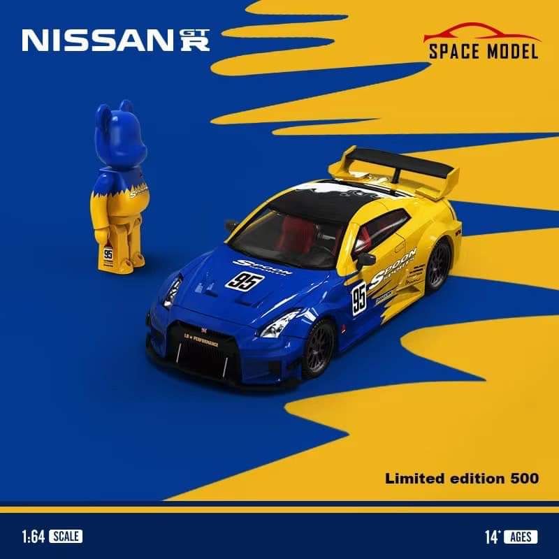 Space Model Nissan GT-R35 Spoon with bearbrick figure | Shopee Malaysia