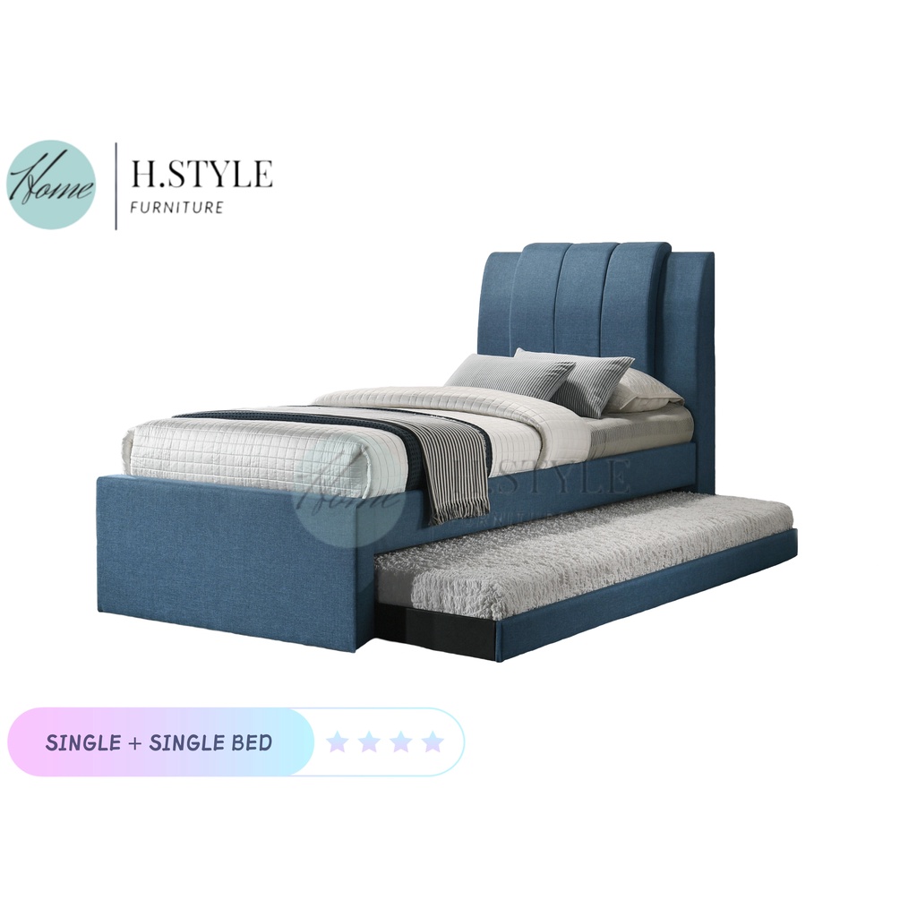 BED 197 2 in 1 Single Single PullOut Bed Frame Bedframe Katil Berlaci ...