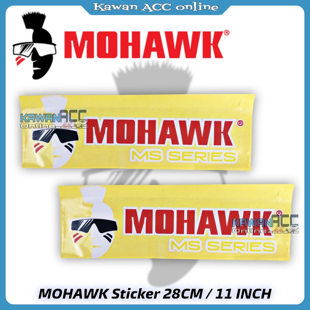 Mohawk Sticker 28cm / 11" inch for windscreen or rear windscreen ...