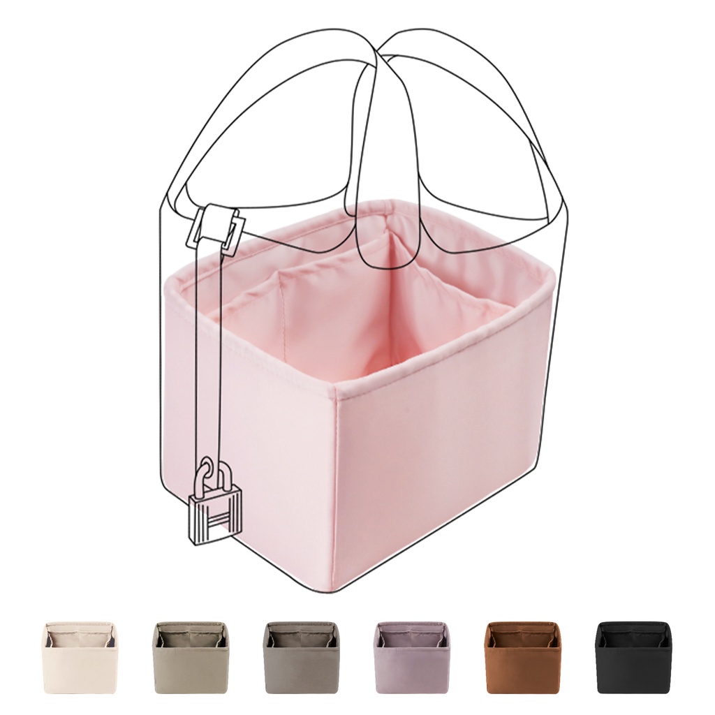 DGAZ Purse Organizer Fits for H Picotin Silk Satin Insert Bag Portable ...
