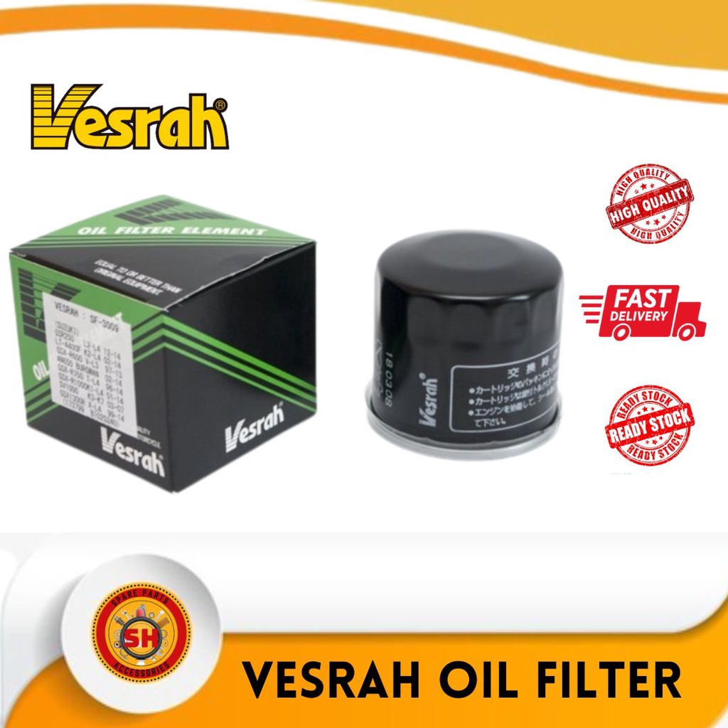 Oil Filter Vesrah Suzuki SF-3009 SF3009 (READY STOCK) | Shopee Malaysia