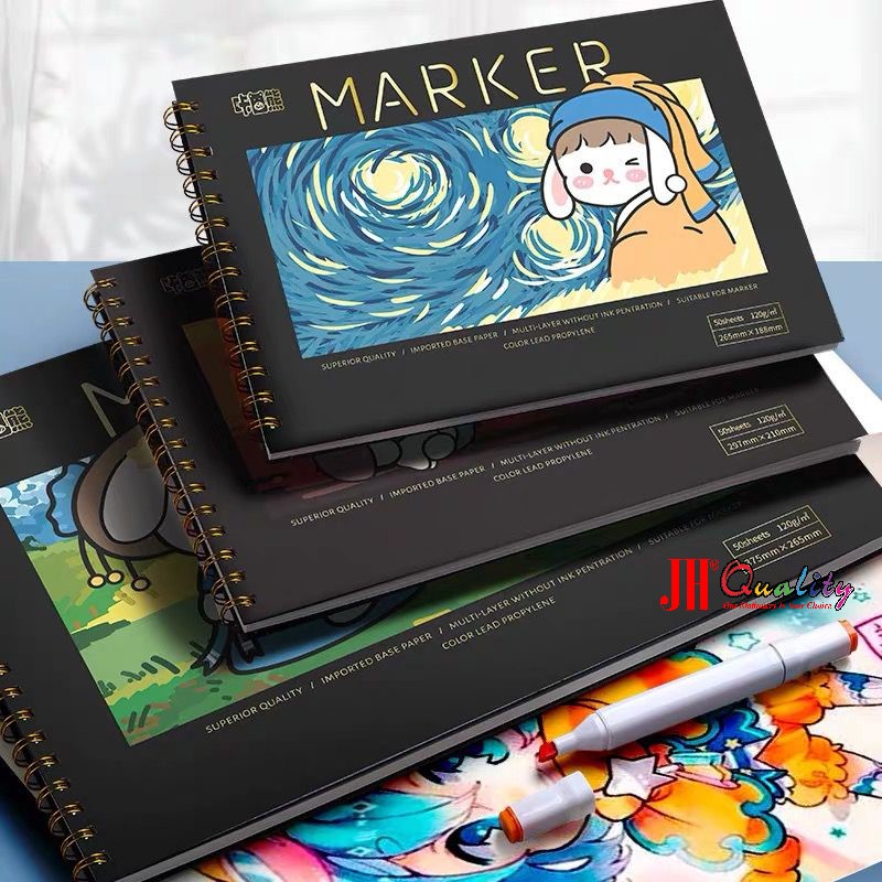 JOO HUAT Sketch Book Drawing Art Paper Marker Pen Journal 50 Sheets ...