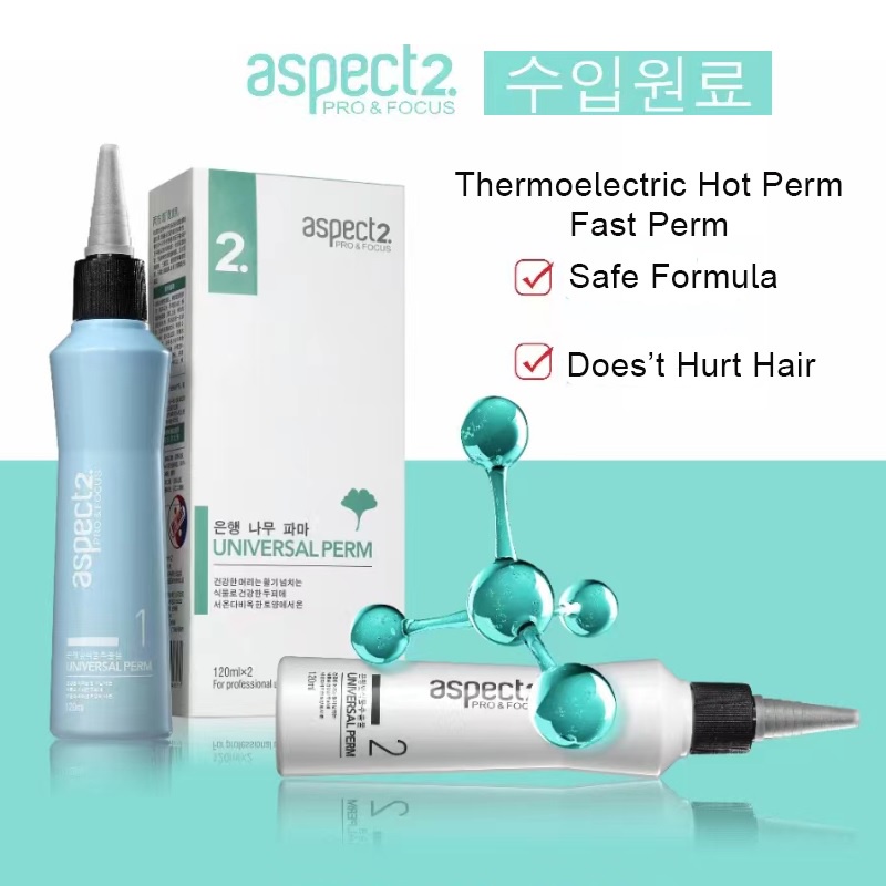 120mlX2 Korea Perm aspect2 Fast/Cold Perm Liquid Pro & Focus Universal ...