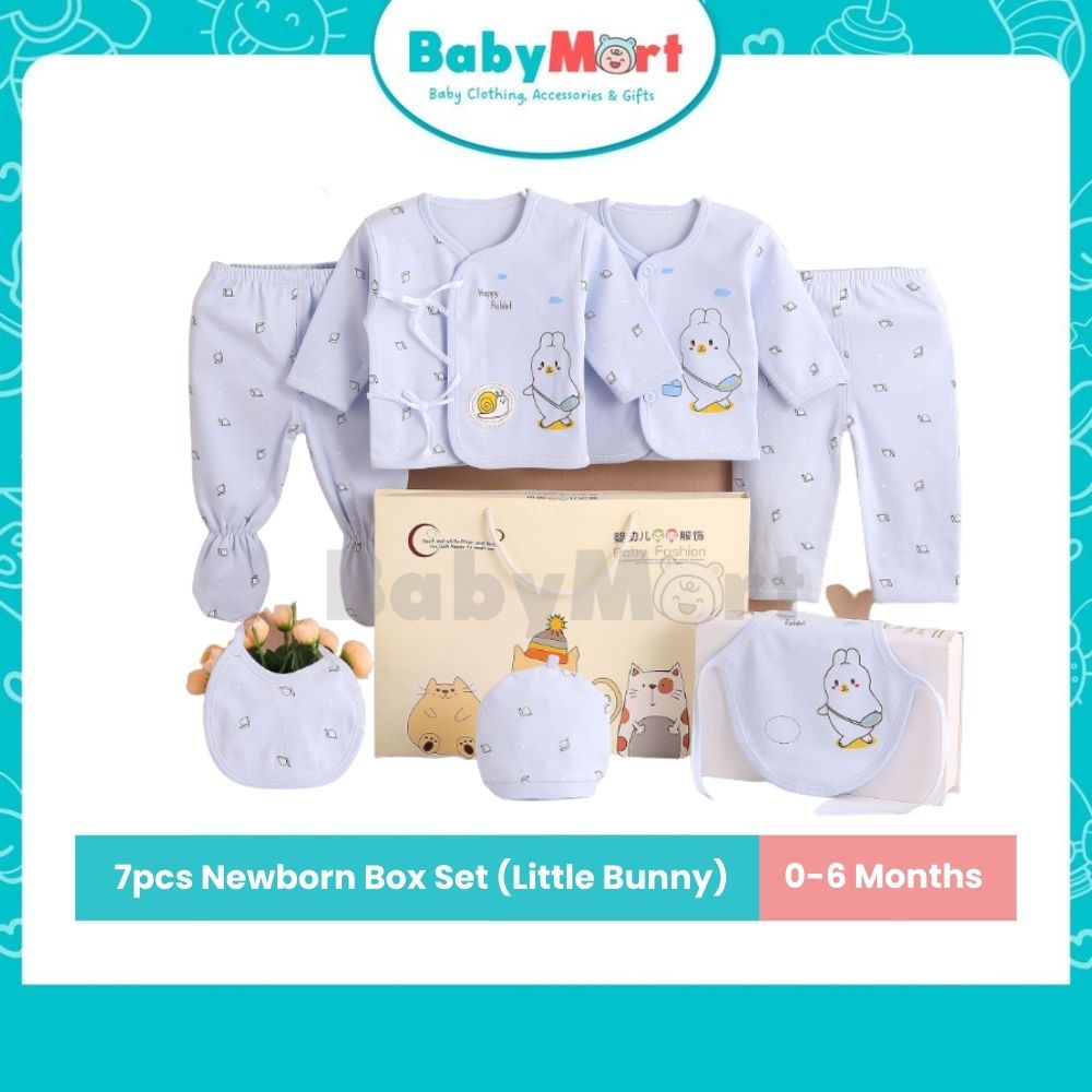 7pcs Newborn Sets Hampers Barang Baby Newborn Baju Baby Baby Hamper Set ...