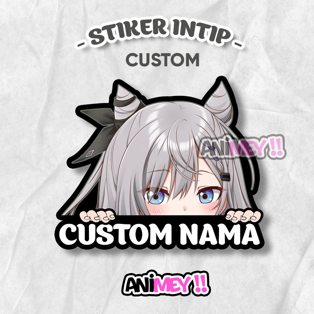 Custom Writing Peek Sticker/Waterproof Anime Sticker | Shopee Malaysia