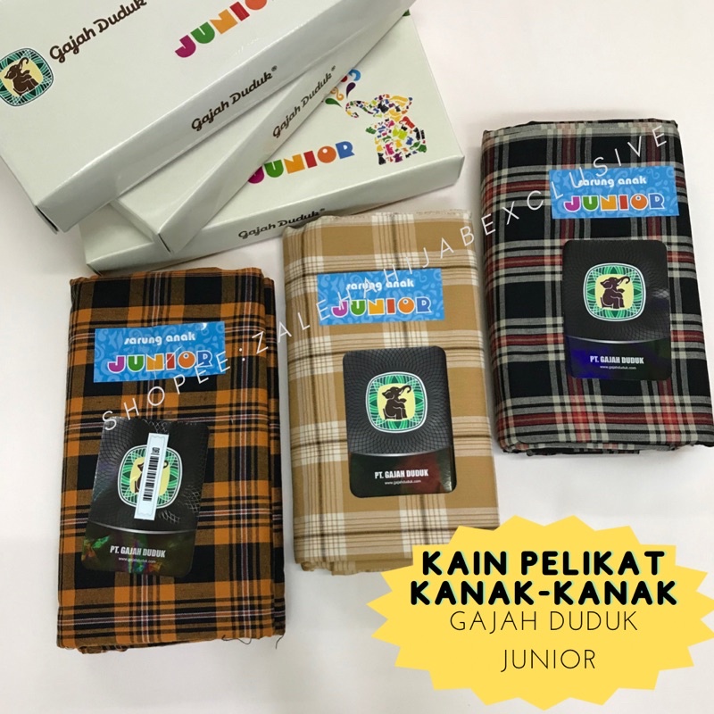 kain pelikat kanak-kanak.kain pelikat gajah duduk junior.kain pelikat ...