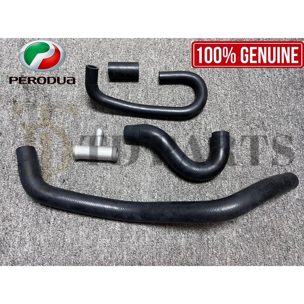 100% GENUINE PERODUA ALZA 1.5 RADIATOR HOSE / BY PASS HOSE COMPLETE SET ...