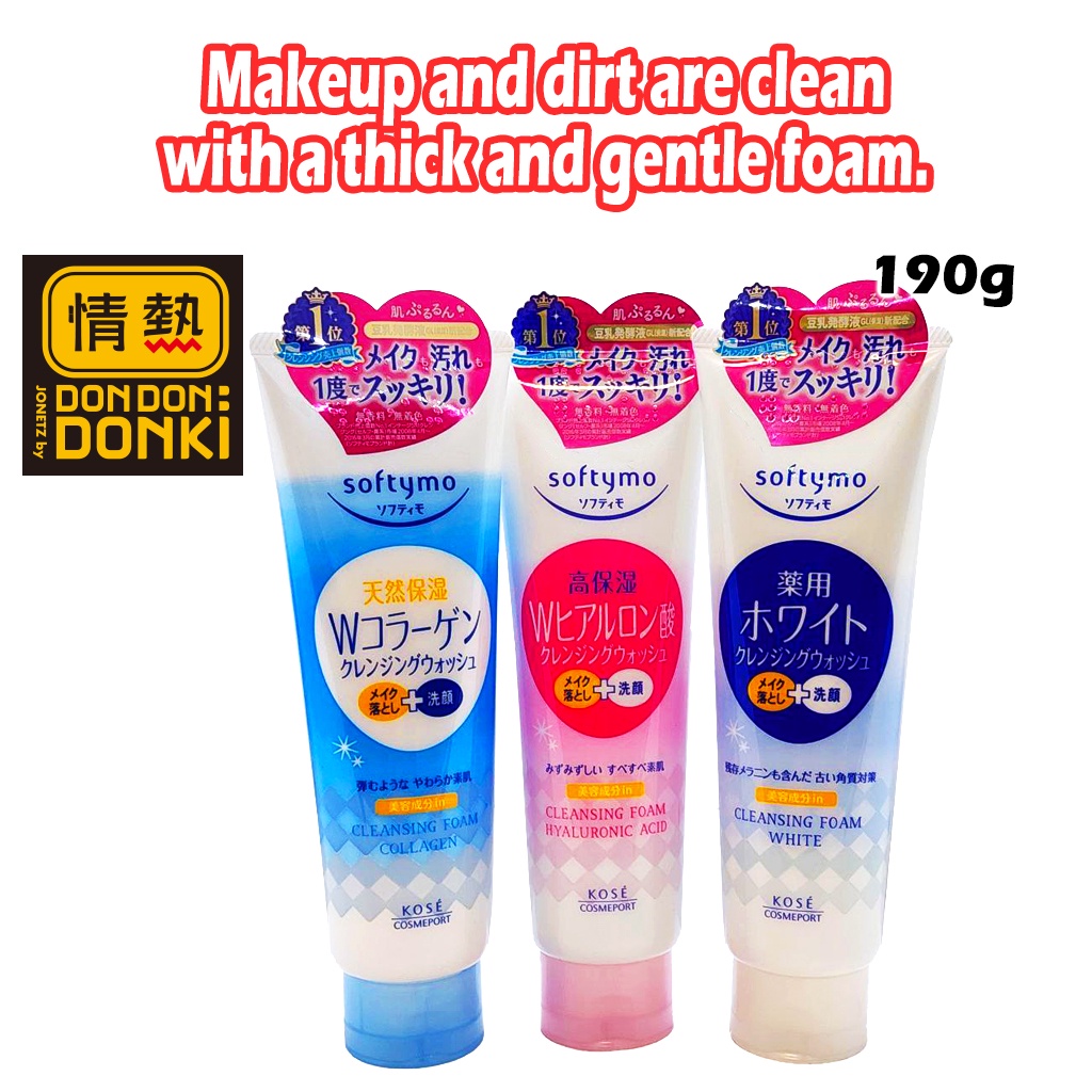 [DONKI] KOSE COSMEPORT Softymo Facial Cleansing Foam 190g | Shopee Malaysia