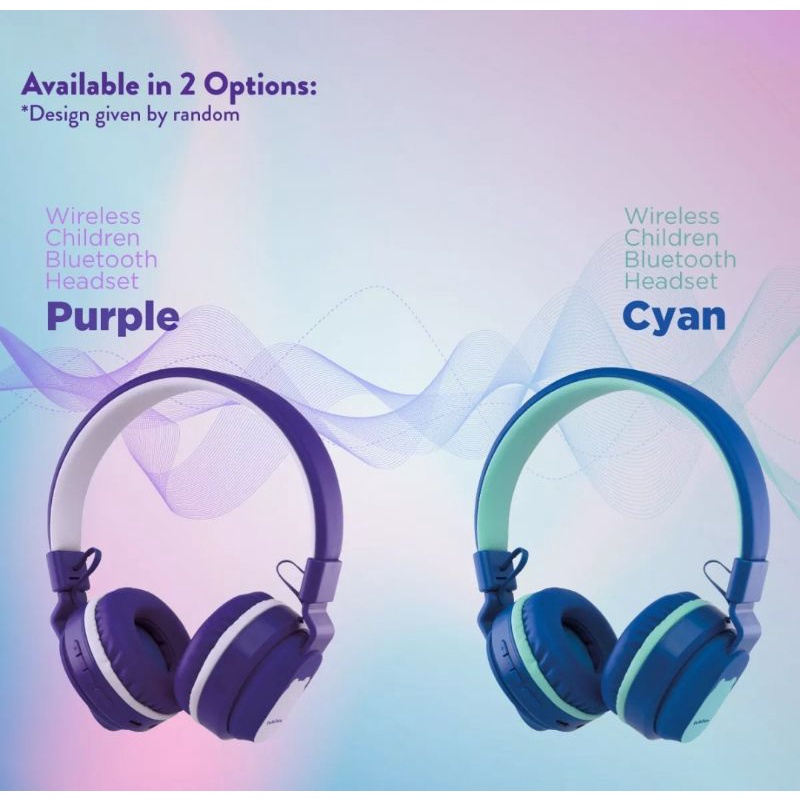 PediaSure Wireless Children Bluetooth Headset (Blue/Purple) | Shopee ...