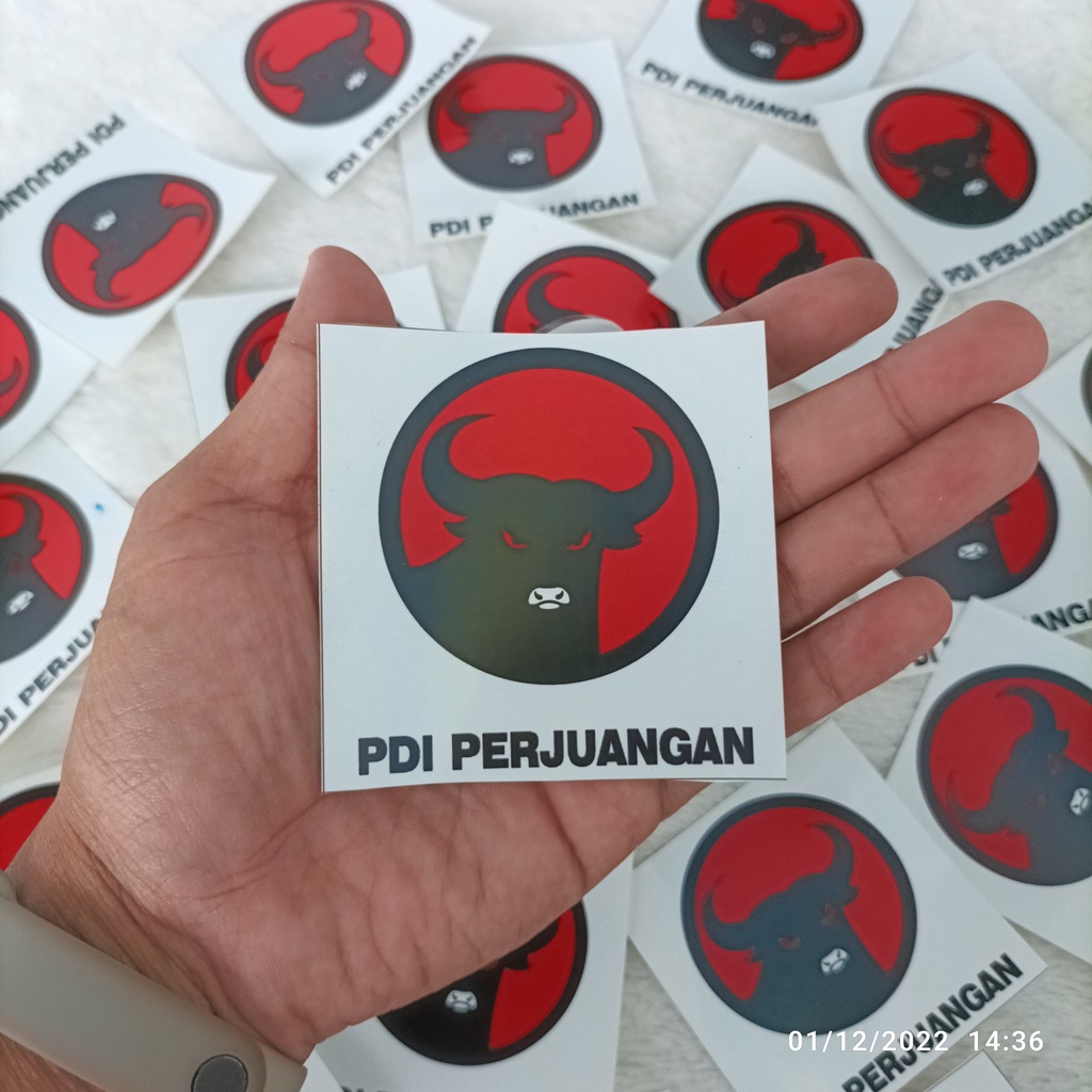 Pdip Sticker (Indonesian Democratic Party of Struggle) Rah Soekarno ...
