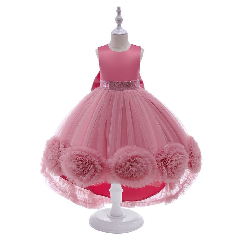 🇲🇾 KL READY STOCK Baby Girl Big Flower Fluffy Princess Dress Kids Girl ...