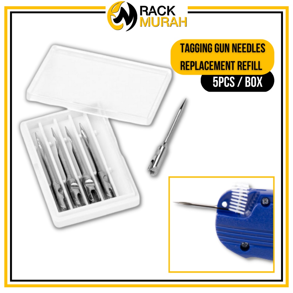 TAG GUN NEEDLE STANDARD TAGGING GUN MACHINE NEEDLE STEEL 5PCS | Shopee ...